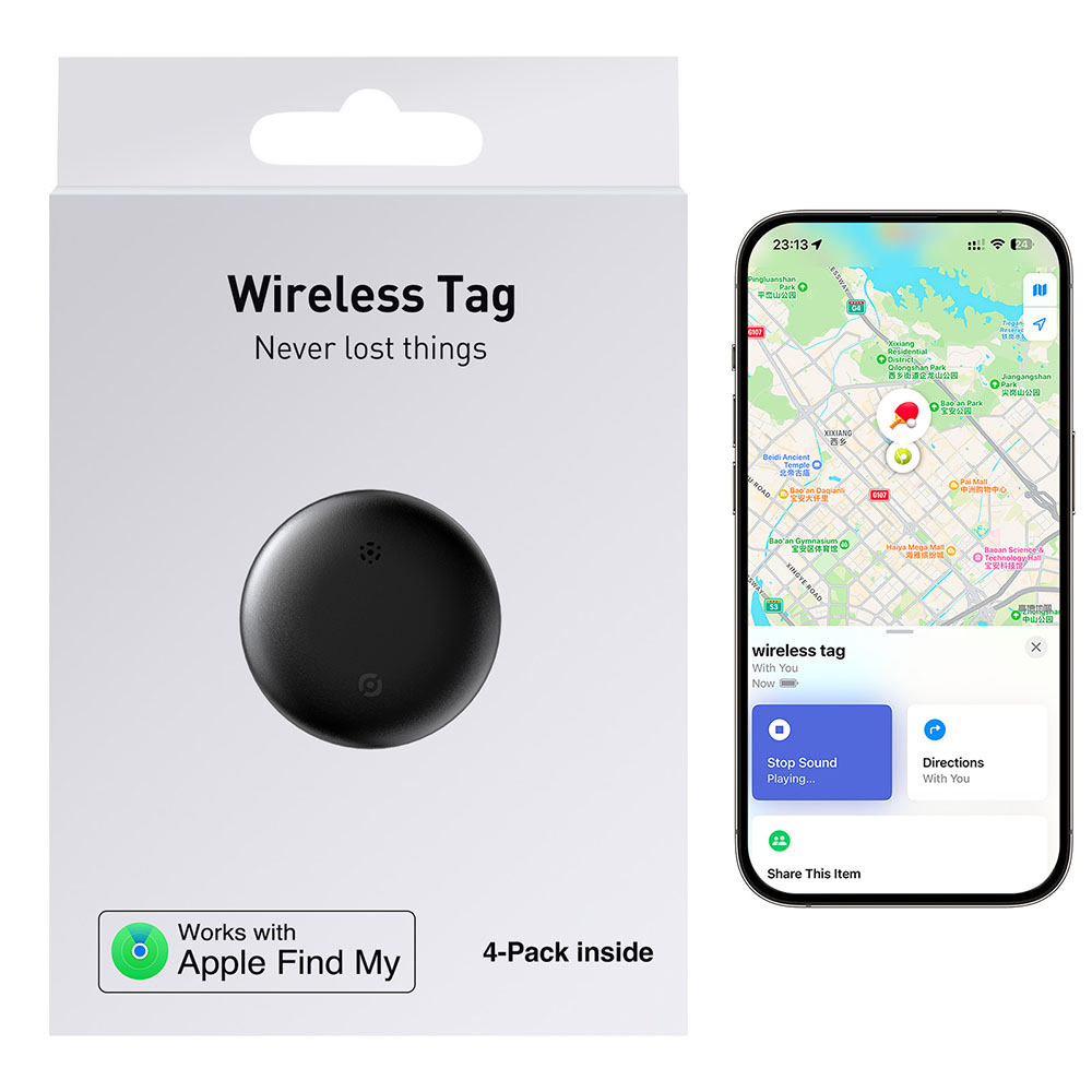 Air Tag-4 Pack: Smart Bluetooth Tracker, Item Finder Works with Apple ...