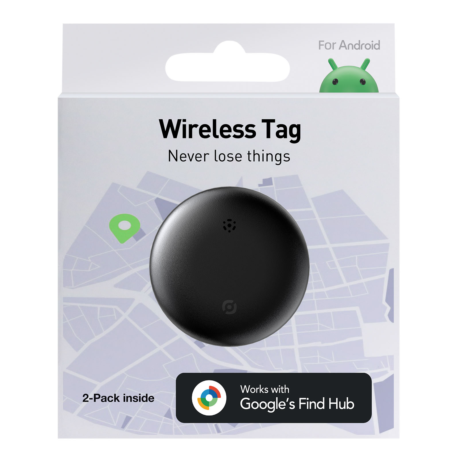 Android Air Tag-2 Pack: Smart Tracker(2025), Works with Google's Find ...